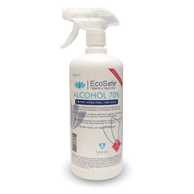 Alcohol Spray Ecosafe 70% 500 ml – Apro Seguridad Industrial