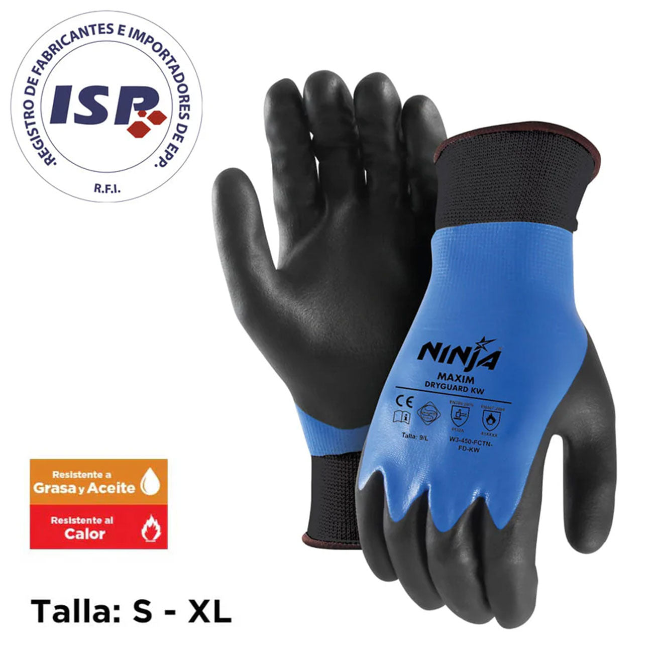 Guantes de Seguridad Ninja Maxim Dry Guard – Apro Seguridad Industrial